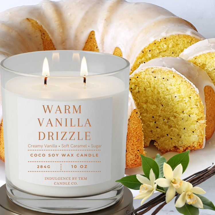 Warm Vanilla Drizzle Scented Candle – Cooking With Tammy